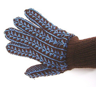Ravelry: Flying Geese Gloves pattern by Robin Hansen
