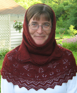 Ravelry: schrlauws' Lacey Burgandy Wimple