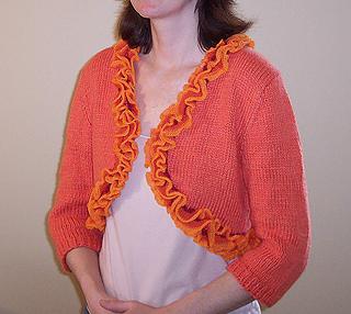 Ravelry: Ruffled Bolero pattern by Sarah Hoadley