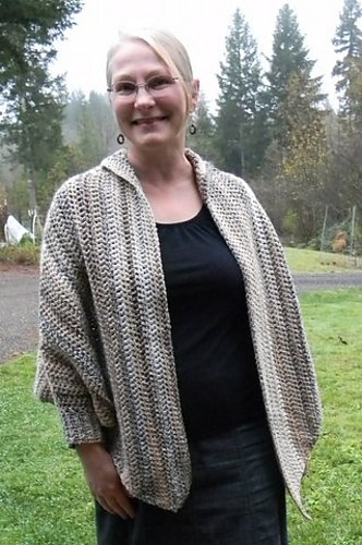 Ravelry: Quick & Easy Cuffed Cape pattern by Elizabeth Ann White
