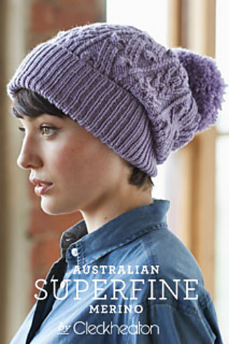 Ravelry: Slouchy Aran Beanie #401 pattern by Cleckheaton