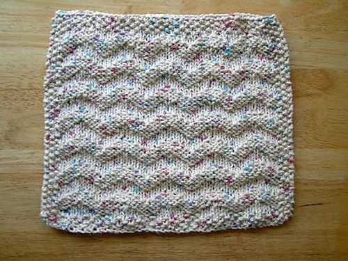 Ravelry: Waved Welt Dishcloth pattern by Glenda at Jimsly Design