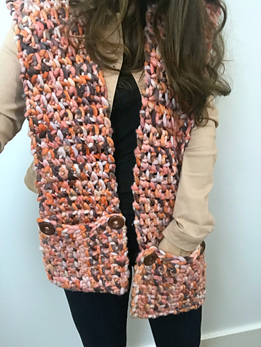 Ravelry: Glacier Hooded Scarf pattern by MJ's Off The Hook Designs