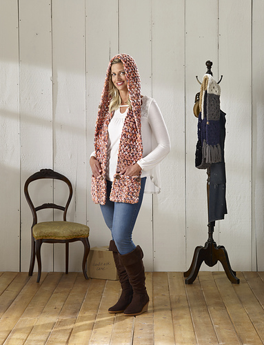 Ravelry: Glacier Hooded Scarf pattern by MJ's Off The Hook Designs