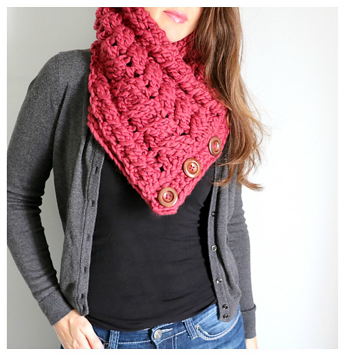 Ravelry: Caitlin's Cabled Cowl pattern by MJ's Off The Hook Designs