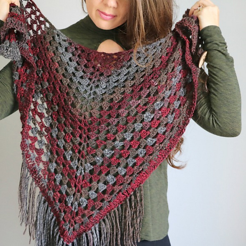 Ravelry: Feathered Fall Shawl pattern by MJ's Off The Hook Designs