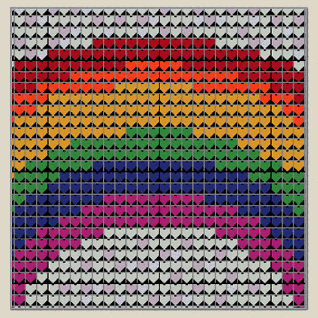 Ravelry: rainbow chart pattern by Jenna Greer