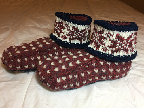 Ravelry: Thrummed Slipper Boots pattern by Suzanne Ghanem
