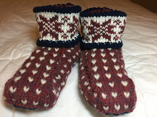 Ravelry: Thrummed Slipper Boots pattern by Suzanne Ghanem