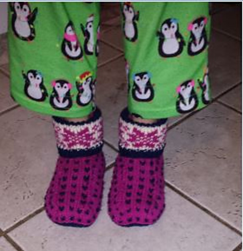 Ravelry: Thrummed Slipper Boots for Kids pattern by Suzanne Ghanem