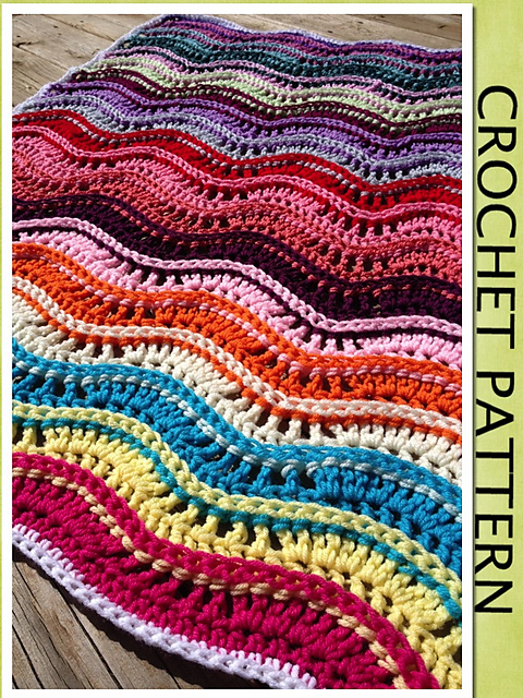 Ravelry: The Ribbed and Wavy Blanket pattern by Shauna-Lee Graham