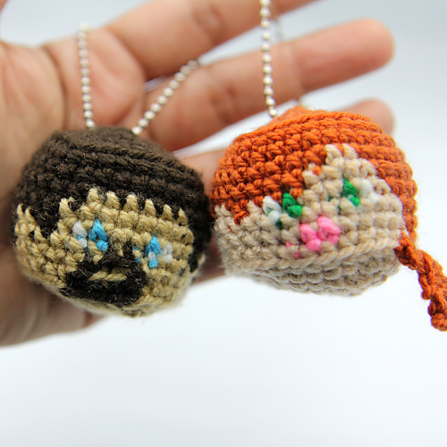 Ravelry: Minecraft Keychains: Steve, Alex, & the Creeper pattern by ...