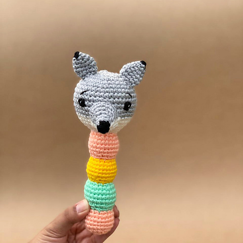 Ravelry: Ferdi the Fox & Walt the Wolf Rattle pattern by Kiran Khandwala