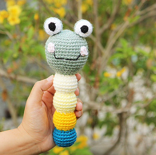 Ravelry: Flippy the Frog Rattle pattern by Kiran Khandwala