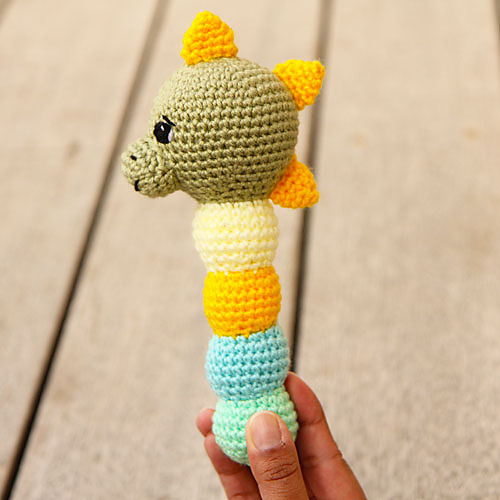 Ravelry: Dinosaur Baby Rattle pattern by Shama Mohammed