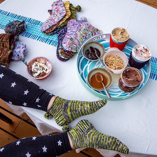 Ravelry: Sundae Socks pattern by Shannon Squire