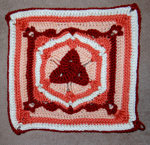Ravelry: Triquetra Celtic Knot Afghan Block pattern by Joyce D. Lewis