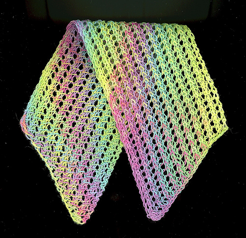 Ravelry: Bias Brioche Lace Bookmark pattern by Sara H. Baldwin