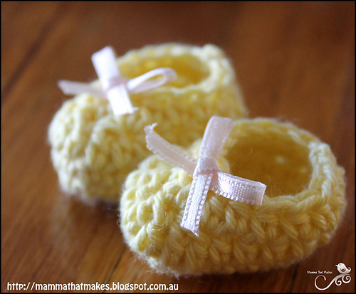 Ravelry: Micro Prem Ariel Booties pattern by Myshelle Cole