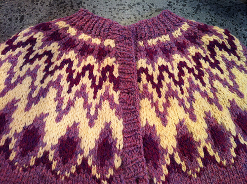 Ravelry: Chunky Fair Isle Yoke Cardigan pattern by Sandra Manson