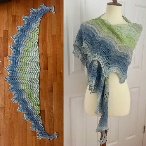 Ravelry: Chasing Waves pattern by Shelagh Garside