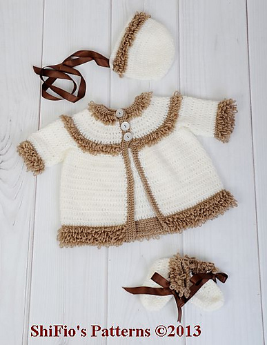 Ravelry: 240-Loopy Lou Jacket pattern by ShiFio's Patterns