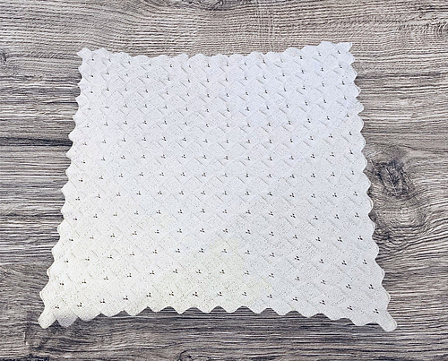Ravelry: Eyelet Hearts Baby Blanket pattern by Silvermoon Knits
