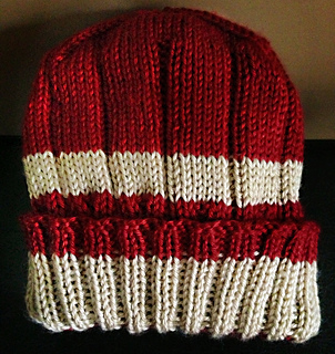 Ravelry: shirleykaiser's Classic World War II Watch Cap: Autumn Red, Bone
