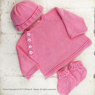 Ravelry: shirleykaiser's Baby Sweater: Pink Wee Lima