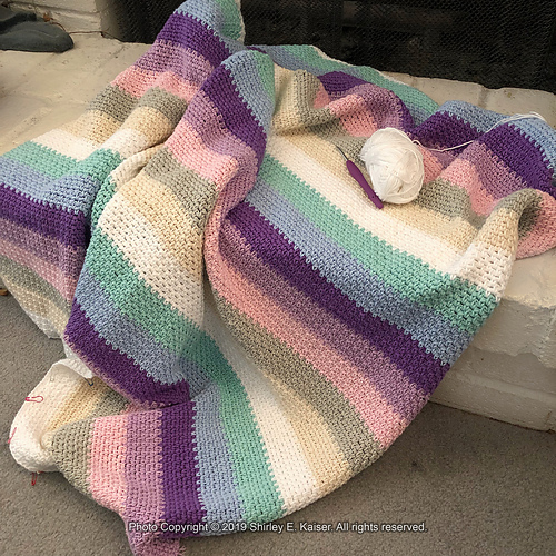 Ravelry: shirleykaiser's Afghan: Stylecraft Classique Cotton Pastels