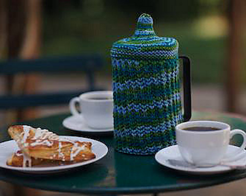 Ravelry: Oo La La - French Press Cozy pattern by Lisa Shobhana Mason