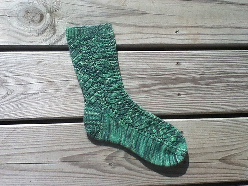Ravelry: A Charming Twist Socks pattern by Denise Bein Kroll