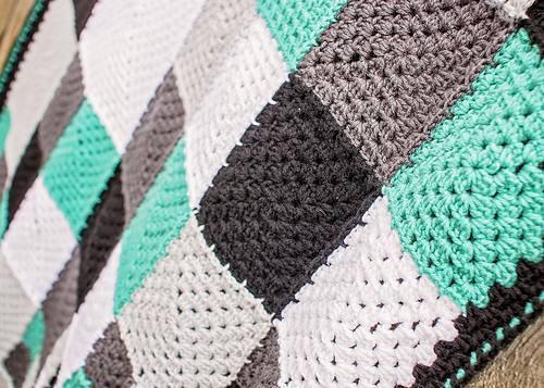 Ravelry: Pixel Blanket pattern by Jenn Marshall