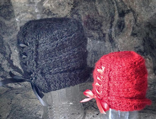 Ravelry: Cable Corset Lace Up Cloche pattern by J. Parisi