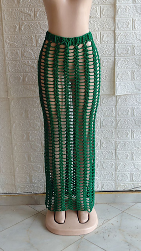 Ravelry: Shell stitch maxi beach skirt pattern by Shylercrochets