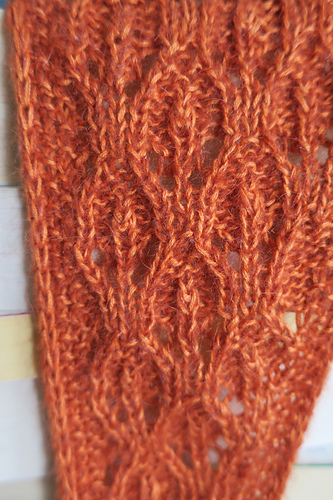 Ravelry: Glowing Ember Shawl pattern by Karolina Wesolek