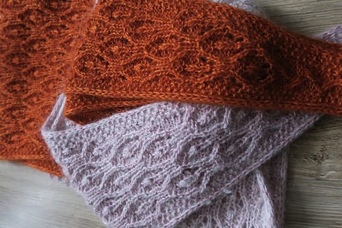 Ravelry: Glowing Ember Shawl pattern by Karolina Wesolek