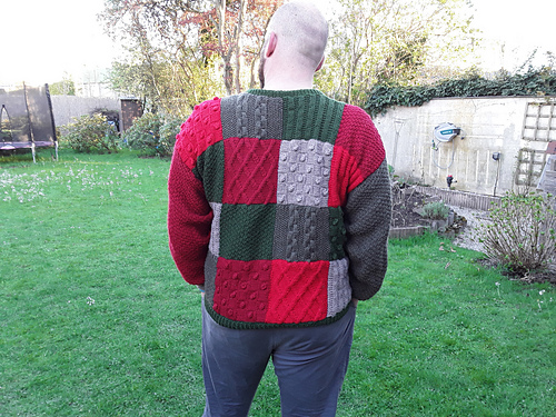 Ravelry: 40-7 ladies' or men’s jumper with square pattern pattern by ...