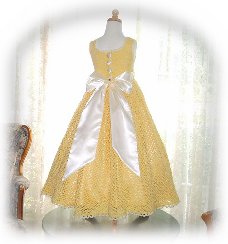 Ravelry: Debbie Sunshine Daisies Crochet Dress 003P-SM pattern by Silk ...
