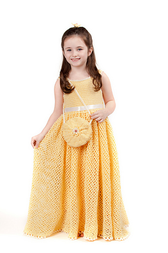 Ravelry: Debbie Sunshine Daisies Crochet Dress 003P-SM pattern by Silk ...
