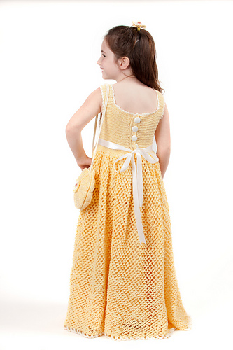 Ravelry: Debbie Sunshine Daisies Crochet Dress 003P-SM pattern by Silk ...