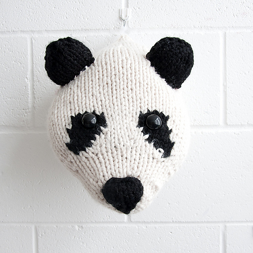 Ravelry: Panda Faux Taxidermy Head pattern by Louise Walker