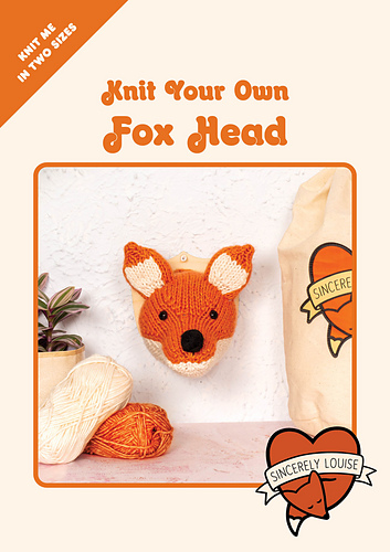 Ravelry: Fox Faux Taxidermy Head pattern by Louise Walker