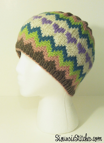 Ravelry: Customizable Chevron Hat pattern by Siouxsie Stitches