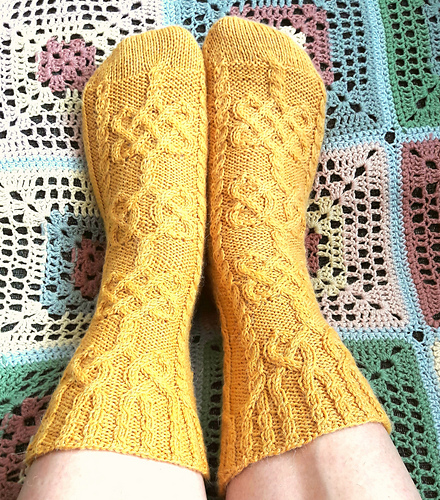 Ravelry: Geese in the Bog Socks pattern by Luise O'Neill