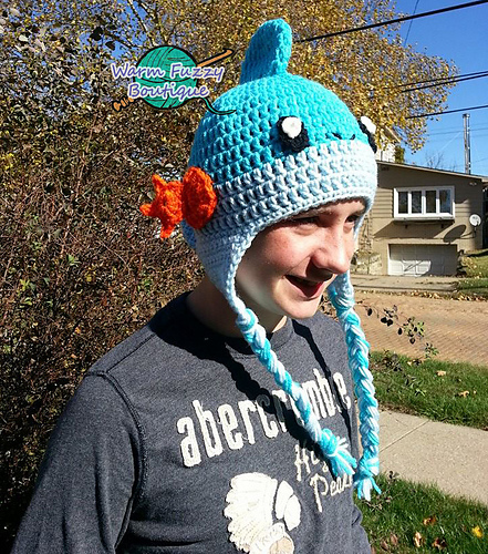Ravelry: Pokemon Mudkip Earflaps Hat pattern by Sissy Johnson