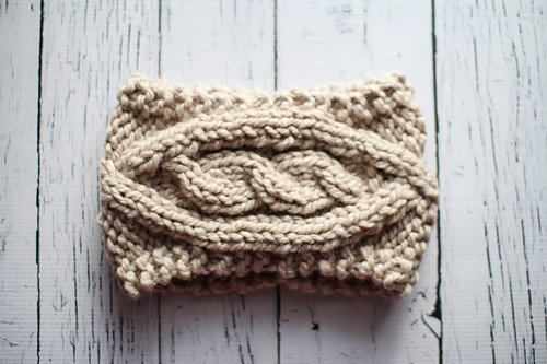 Ravelry: Cable Knit Ear Warmer pattern by Toasted Co.