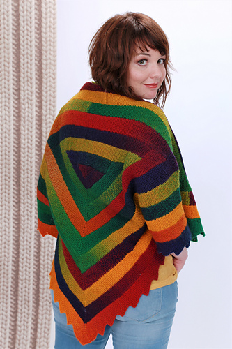 Ravelry: #07 Multi-Colored Triangle Wrap pattern by Karin Rüttinger