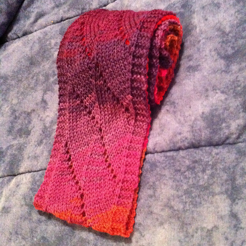 Ravelry: Silky Scallops Lace Scarf pattern by Joan Marie