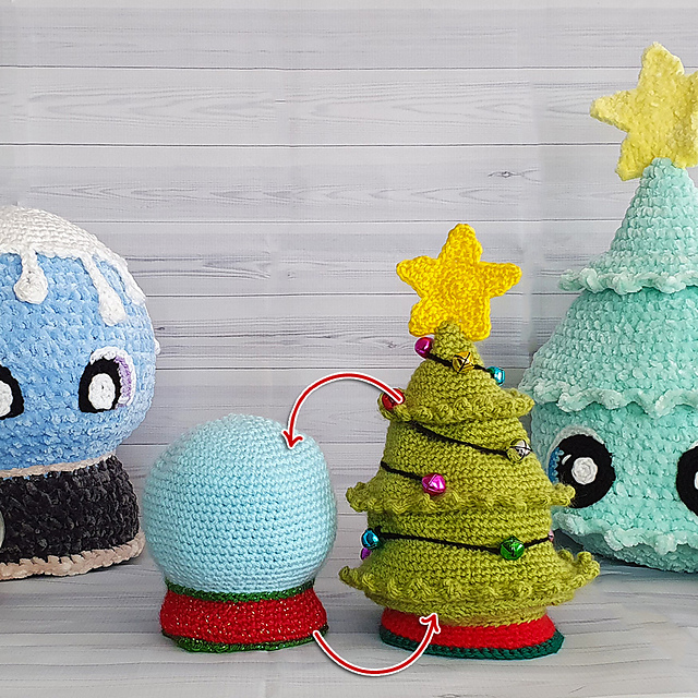 Ravelry: 3-in-1 Reversible Christmas Tree pattern by Skein Spider
